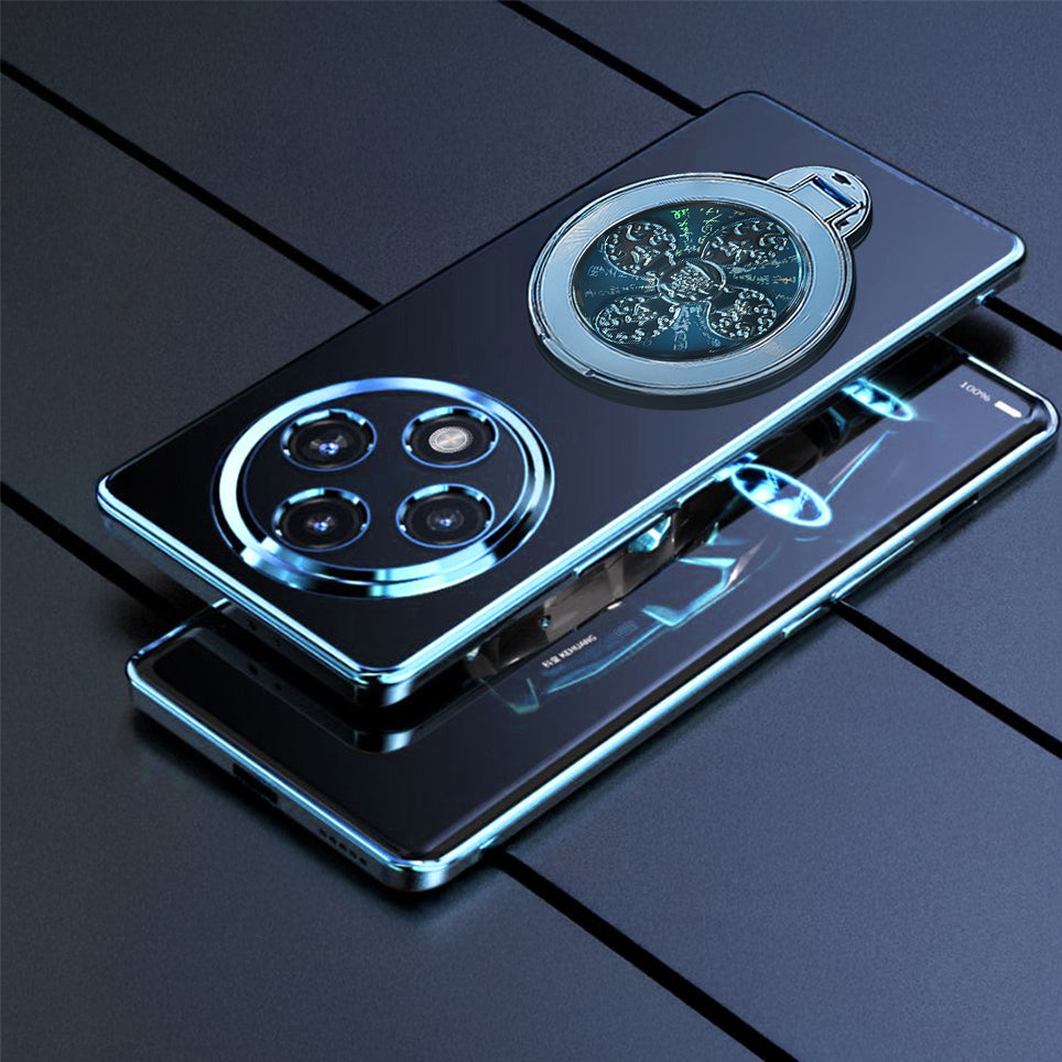 OPPO F27 PRO+ 5G Electroplating Reflective Fidget Rotating Back Case ...